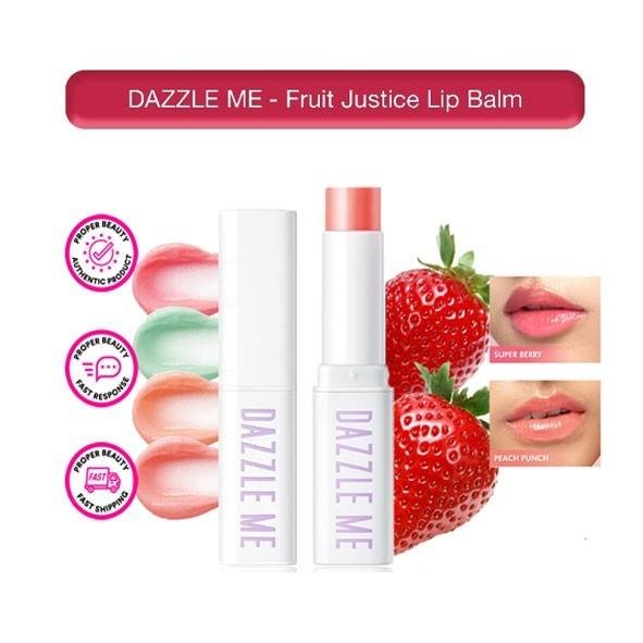 DAZZLE ME FRUIT JUSTICE LIP BALM 03 O-RANGERS – Narma Toserba