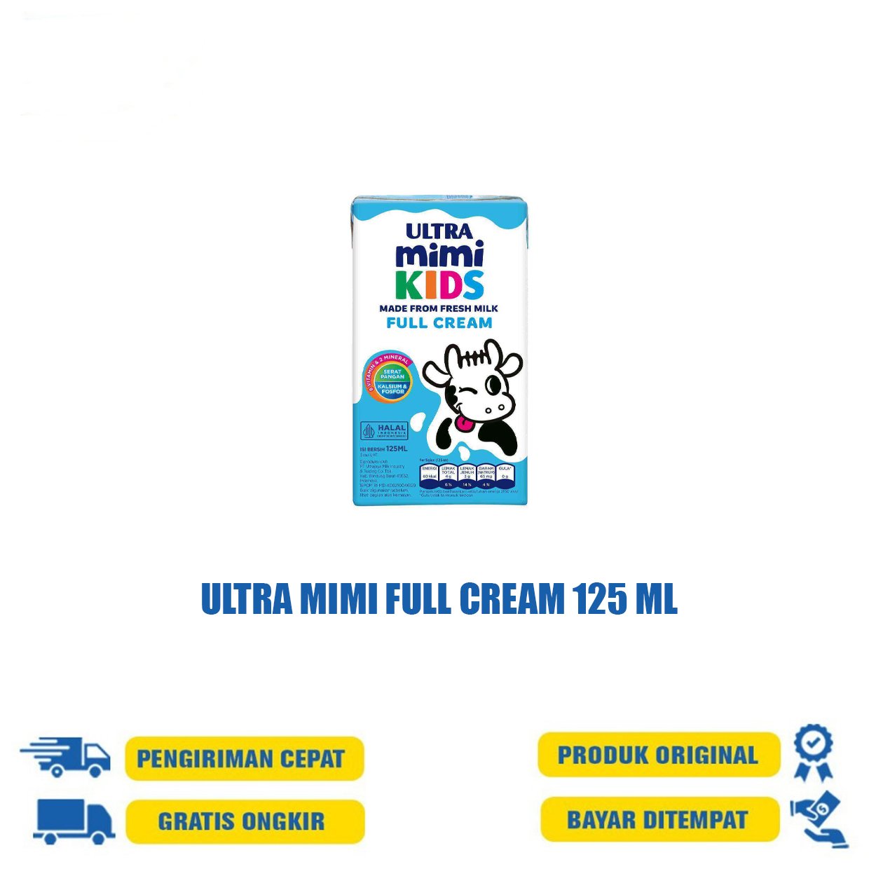 ULTRA MIMI FULL CREAM 125 ML – Narma Toserba