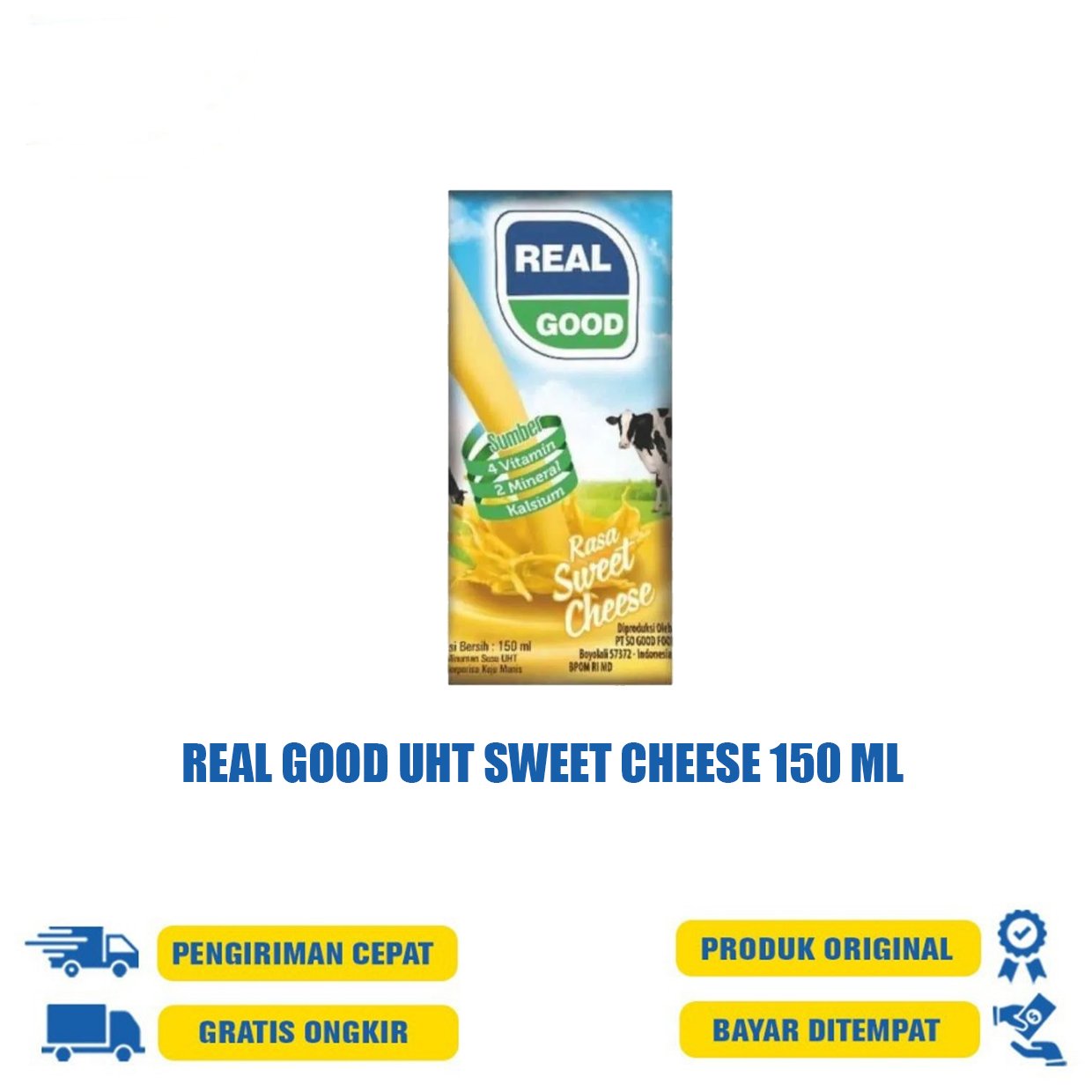 REAL GOOD UHT SWEET CHEESE 150 ML – Narma Toserba
